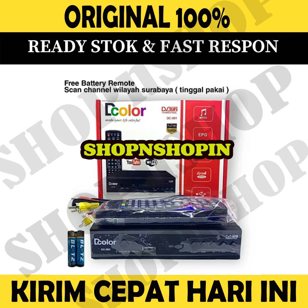 Jual [𝐎𝐑𝐈𝐆𝐈𝐍𝐀𝐋] Set Top Box STB Digital TV Receiver merk DColor ...