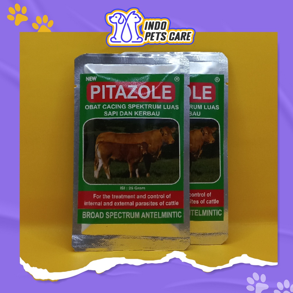 Jual OBAT CACING SAPI - PITAZOLE SERBUK 25GRAM - MENGOBATI CACINGAN ...