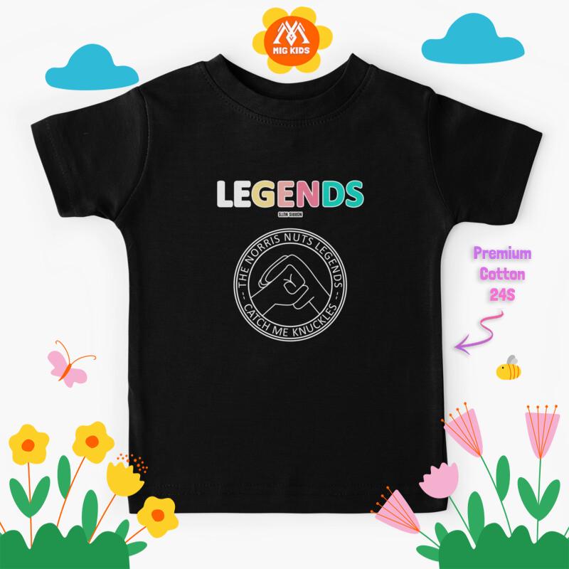 Jual Baju Kaos Anak Norris Nuts Legends - Catch Me Knuckles | Shopee ...