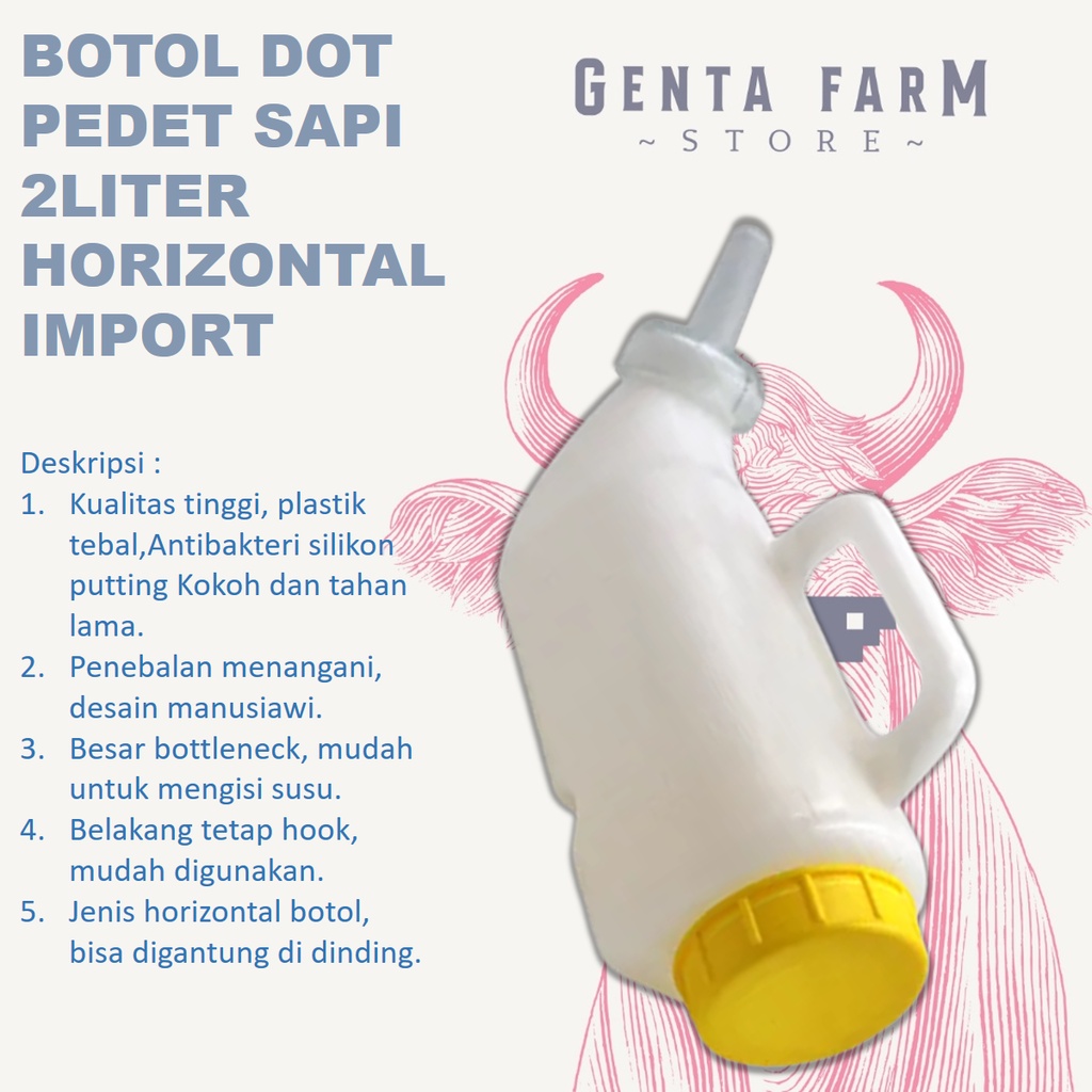 Jual Botol Dot Pedet Sapi 2liter Horizontal Import | Shopee Indonesia
