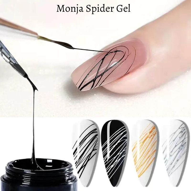 Jual SPIDER GEL LINE Monja painting gel polish / kutek gel jaring ...