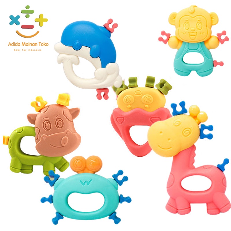Jual Adida Toys Mainan Bayi 9Pcs Set Kerincing Gigitan Edukasi Kids ...