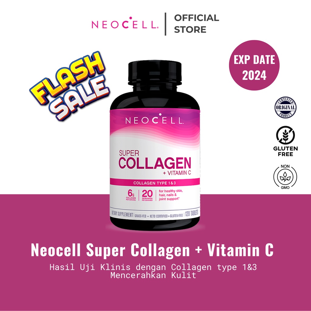 Jual Neocell Super Collagen + Vit C 250 Tabs | Shopee Indonesia