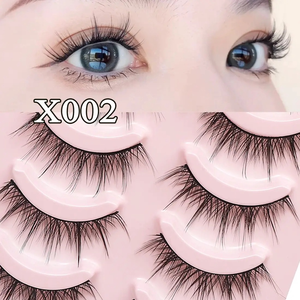 Jual X0002 Cute Dolly Big Eyes Long Thick Cosplay Black False