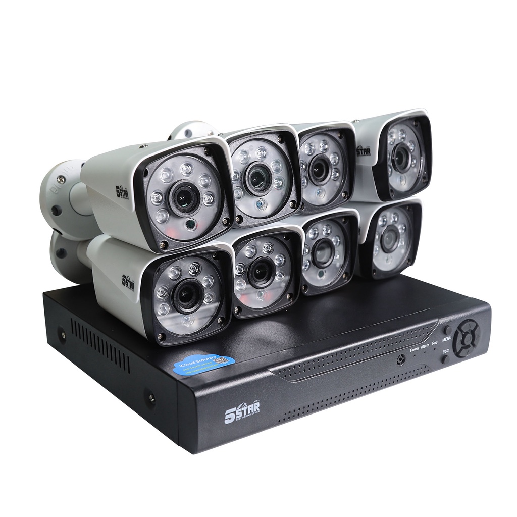 Jual Paket CCTV 8 Chanel Outdoor Murah 2MP 5Star CT200 CCTV Camera 8 In ...