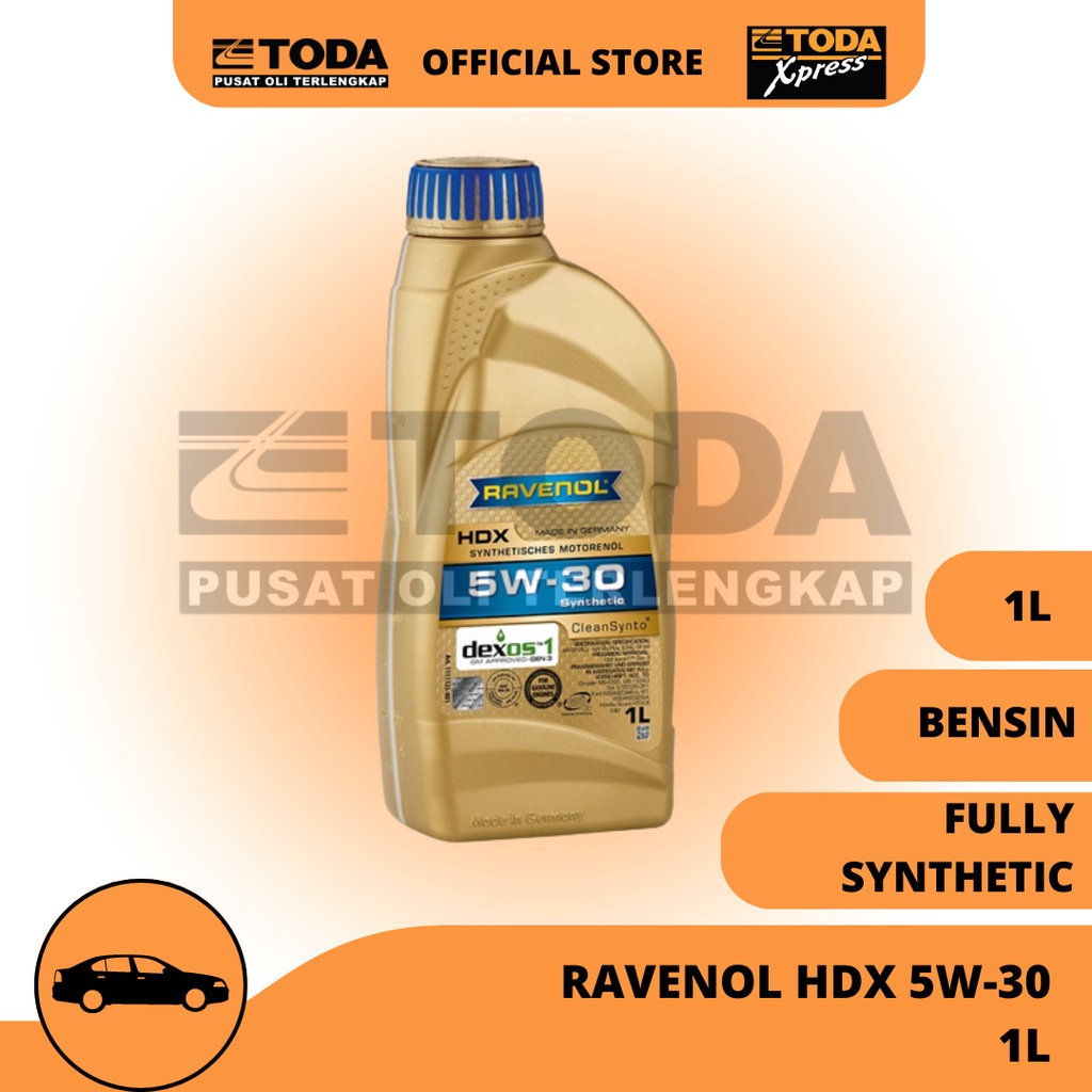 Jual Oli Mesin Mobil Ravenol HDX 5W-30 1L Original - Oli Mobil | Shopee Indonesia