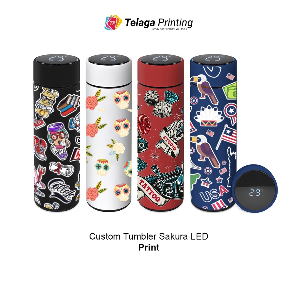 Jual Tumbler Termos LED 500ml Custom Print Nama Botol Minum - Tumbler ... Jual Tumbler Termos LED 500ml Custom Print Nama Botol Minum - Tumbler ...