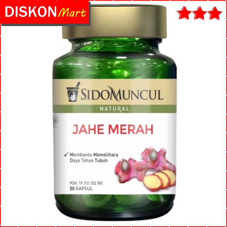 Jual JAHE MERAH SIDOMUNCUL 50 KAPSUL JAMU OBAT HERBAL UNTUK DAYA TAHAN ...