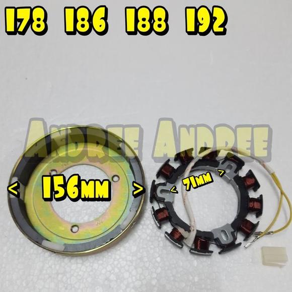 Jual Magnet Rotor Stator Flywheel Roda Gila - Spool Charge Cas Genset ...