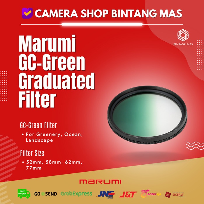 Jual MARUMI GC-GREEN GRADUATED FILTER (FOR GREENERY, OCEAN, LANDSCAPE ...