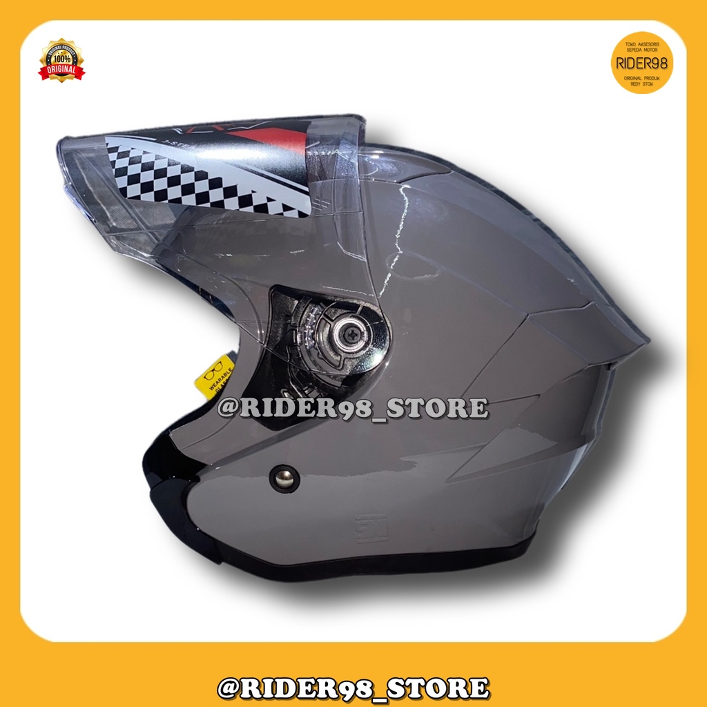 Jual Helmets Sepeda Motor Half Face Gift Sargon Solid Polos Original ...