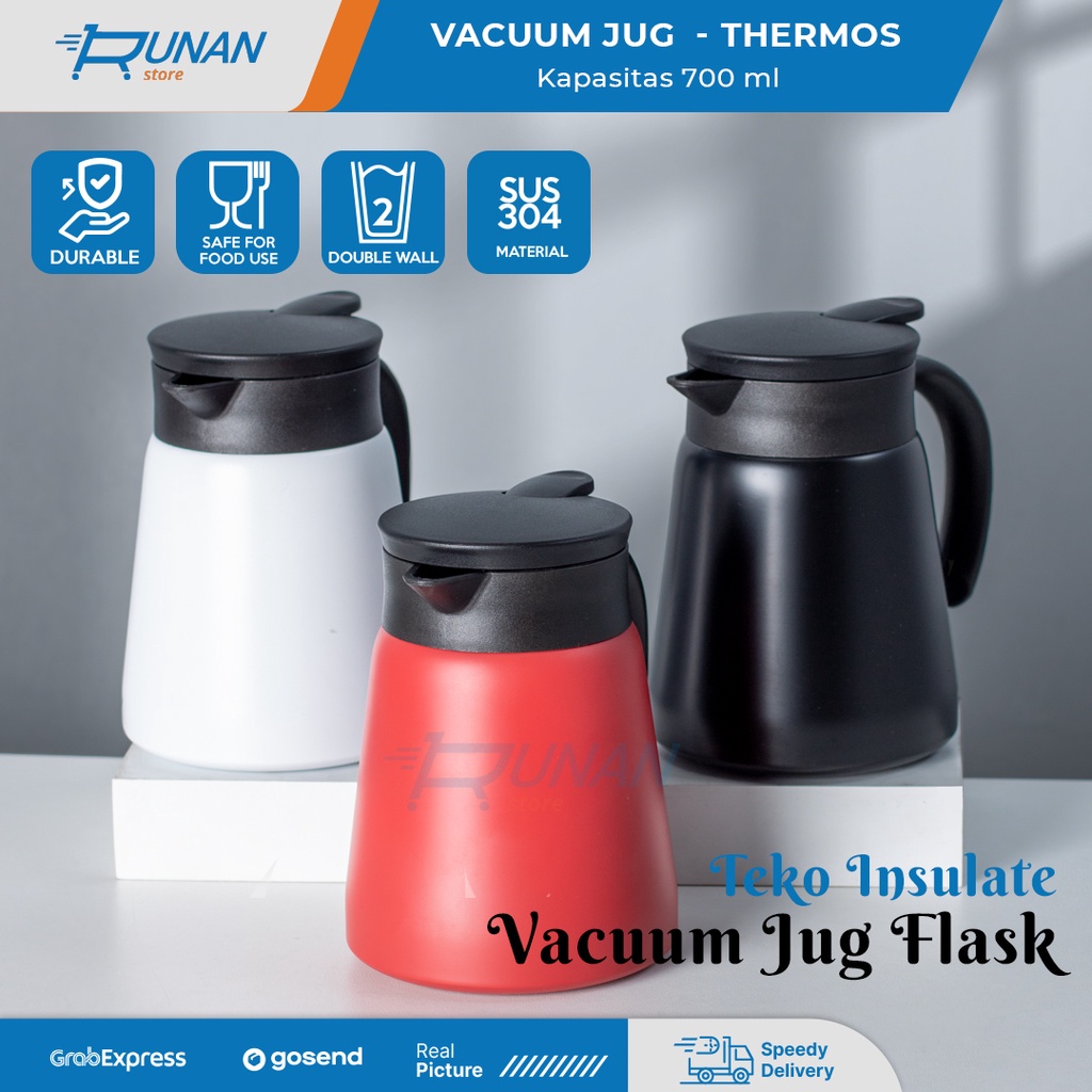 Jual Thermos Air 700ml Vacuum Jug Flask Teko Insulated Jug Kopi Teh 700 ...