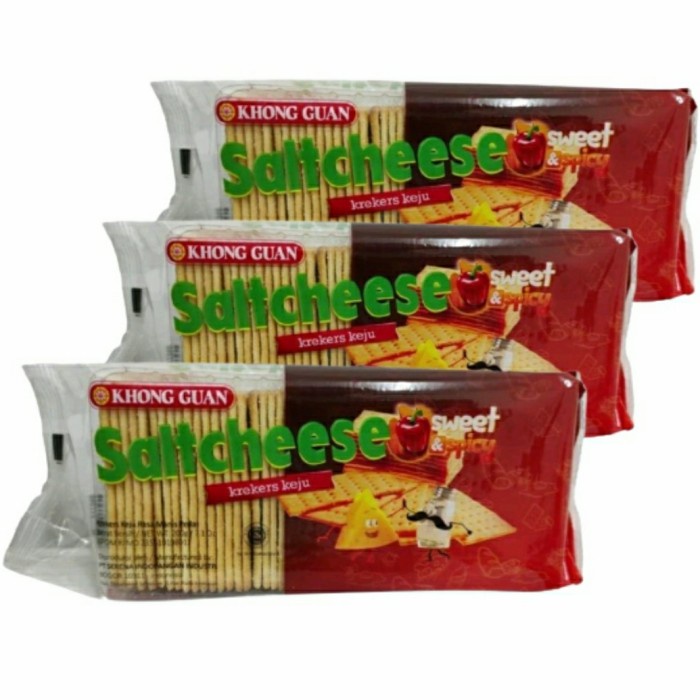 Jual KHONG GUAN Crackers Saltcheese Sweet & Spicy Pack 200gr | Shopee ...