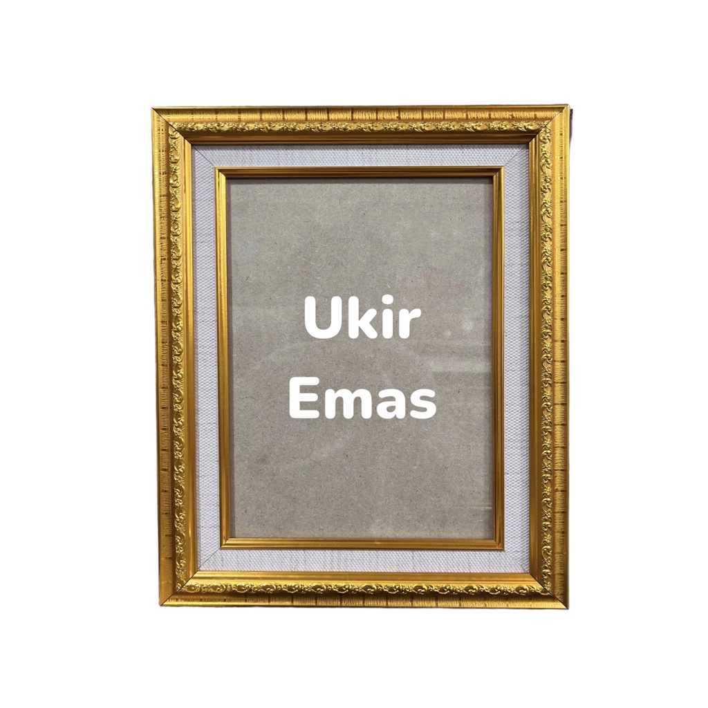 Jual FRAME A3 30x40 DOUBLE LINEN UKIR/BINGKAI A3 DENGAN KACA HIASAN ...