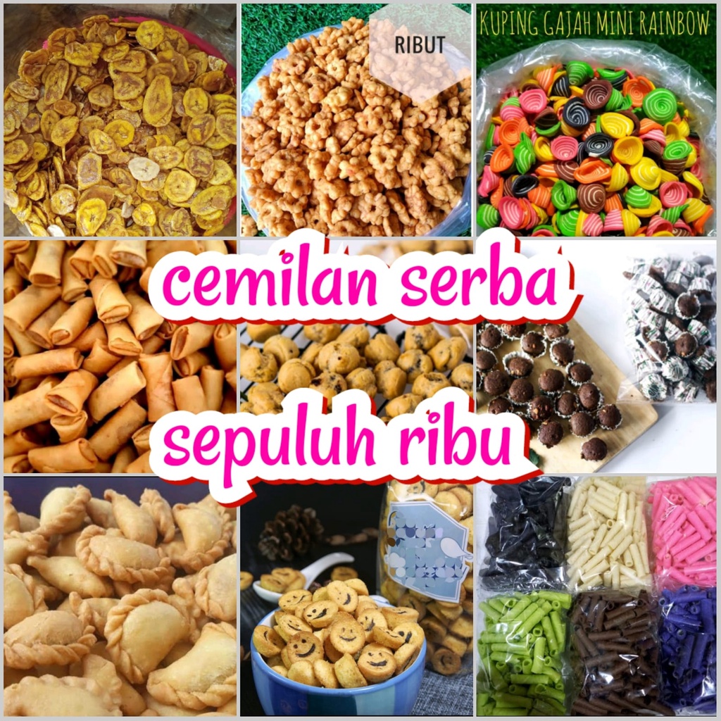 Jual CEMILAN SERBA 10 RIBU/ SNACK KILOAN/JAJANAN MUMER | Shopee Indonesia