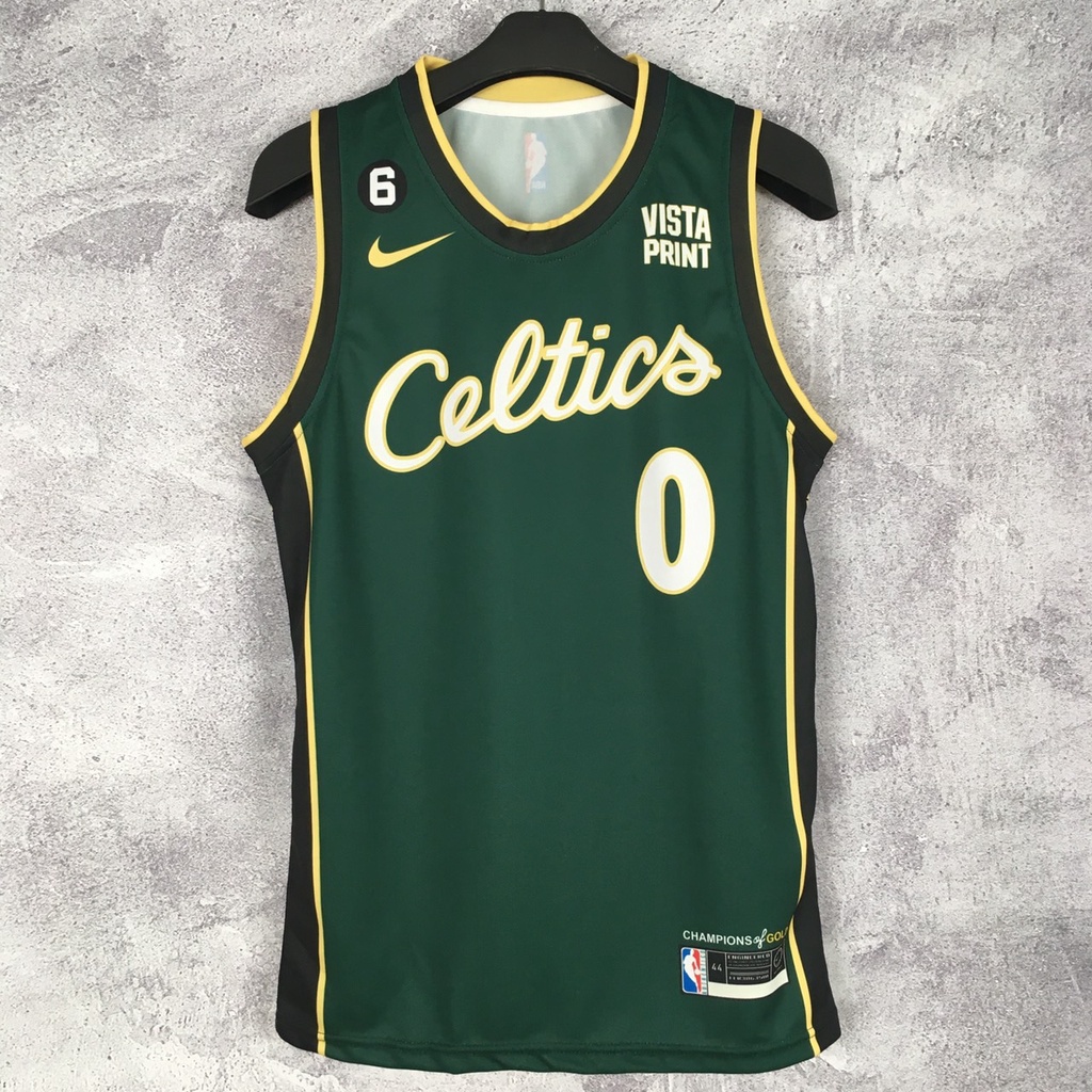 Jual Jayson Tatum Boston Celtics #0 HIJAU GREEN CITY 2022/23 Jersey ...