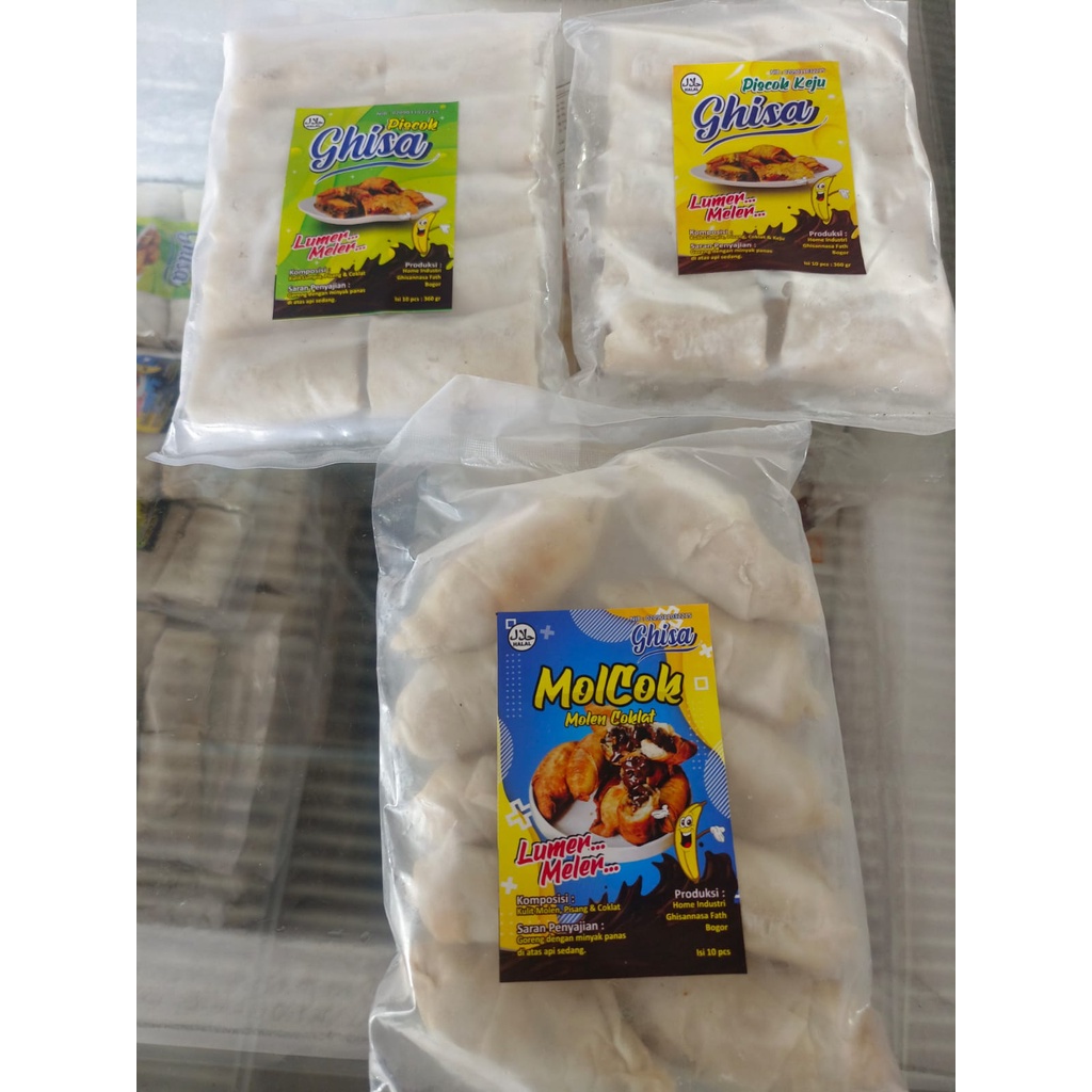 Jual Frozen Food GHISA Piscok/Piscok Keju/Molcok isi 10pcs | Shopee ...