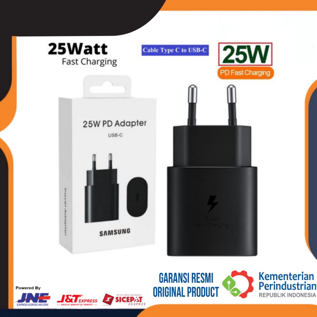 Jual ADAPTOR CHARGER SAMSUNG 25 Watt ORIGINAL Super Fast Charging ...