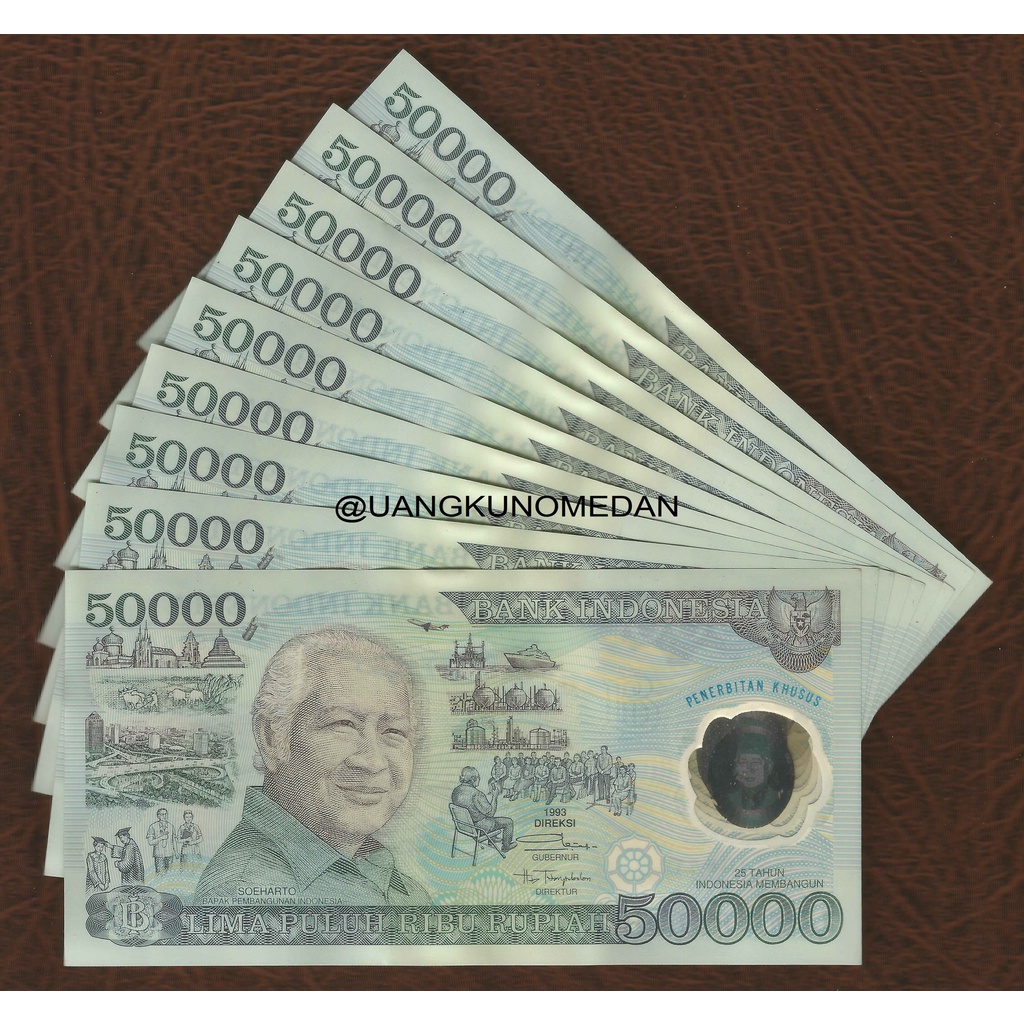 Jual Uang 50000 Rupiah Soeharto Polymer Plastik Edisi Khusus | Shopee ...