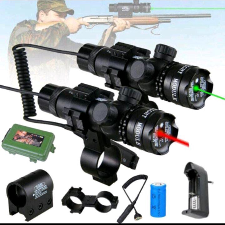 Jual *COD* Laser Senapan Nyala Hijau dan Merah - Scope Siang Malam ...