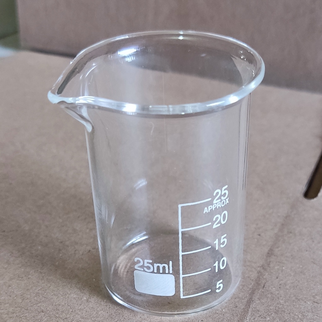 Jual Beaker glass 25mL kaca Low Form Gelas Kimia | Shopee Indonesia