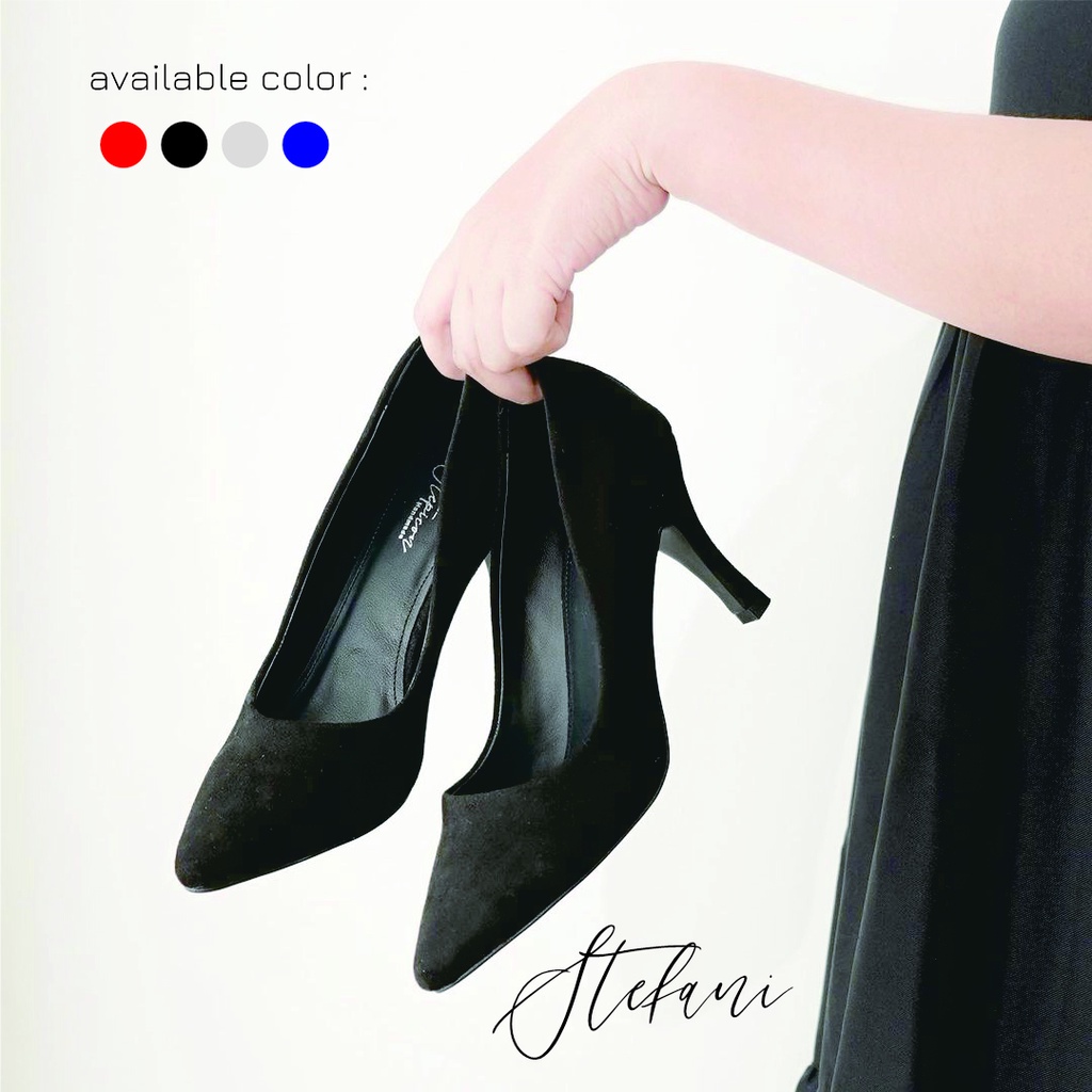 Jual STEPICON ( Stefani ) Sepatu Kitten Heels / Hak Lancip 7 cm Wanita ...