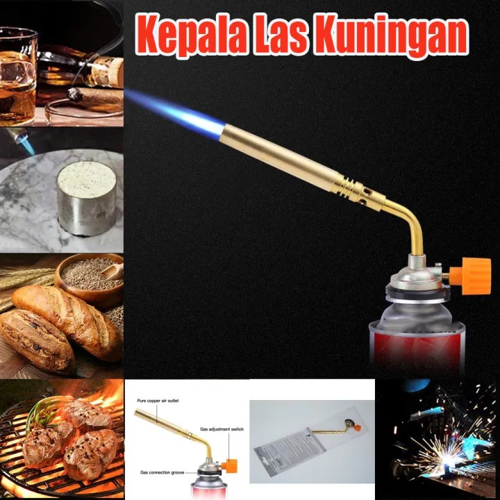 Jual Torch Flame Gun Kepala Kuningan Gas Pemantik Api - Kepala Gas ...