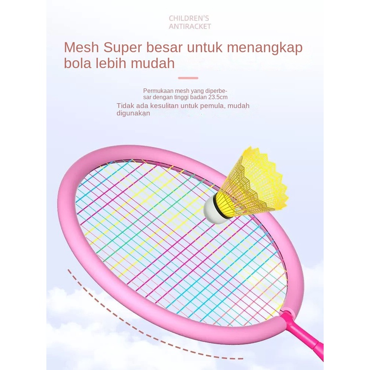 Jual Raket Bulutangkis/ Raket badminton Anak ( Usia 3-6-12 Tahun Untuk ...