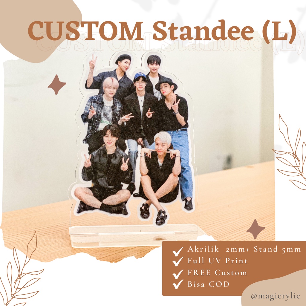 Jual Standee Figure Akrilik Transparan (Kpop, Anime, dll) (Medium ...