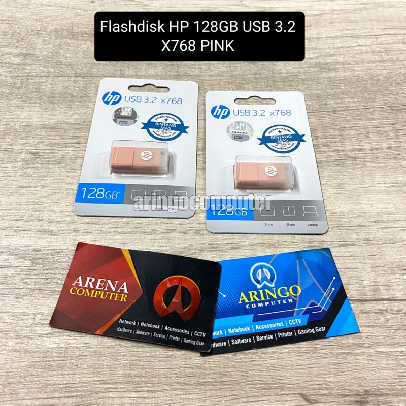Jual Flashdisk HP 128GB USB 3.2 X768 PINK | Shopee Indonesia