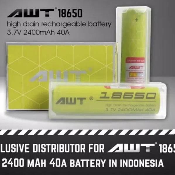 Jual 12.12 Brands Festival BATERAI PODS 18650 AWT HIJAU AUTHENTIC ISI 1 ...