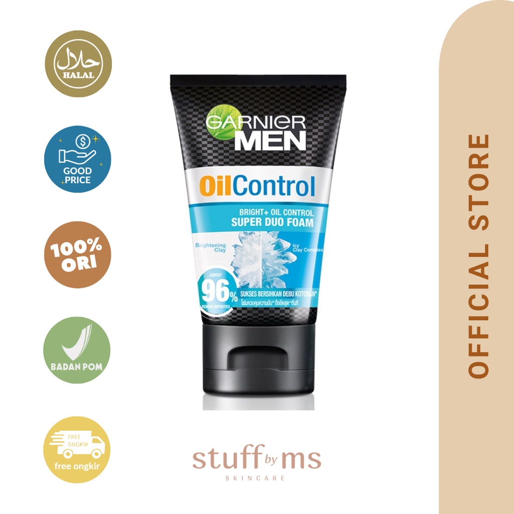 Jual Garnier Men Oil Control Bright + Oil | Shopee Indonesia
