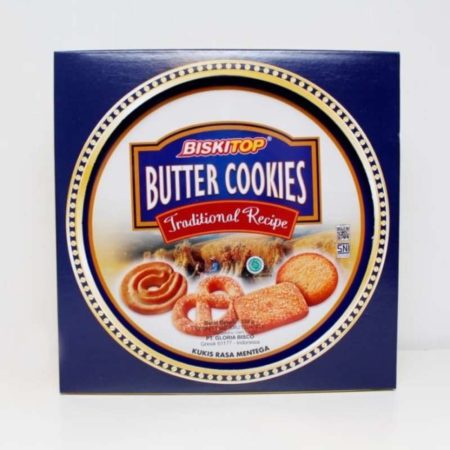 Jual BISKITOP BUTTER COOKIES KALENG BUNDAR/ BISKUIT RENYAH/ CEMILAN ...