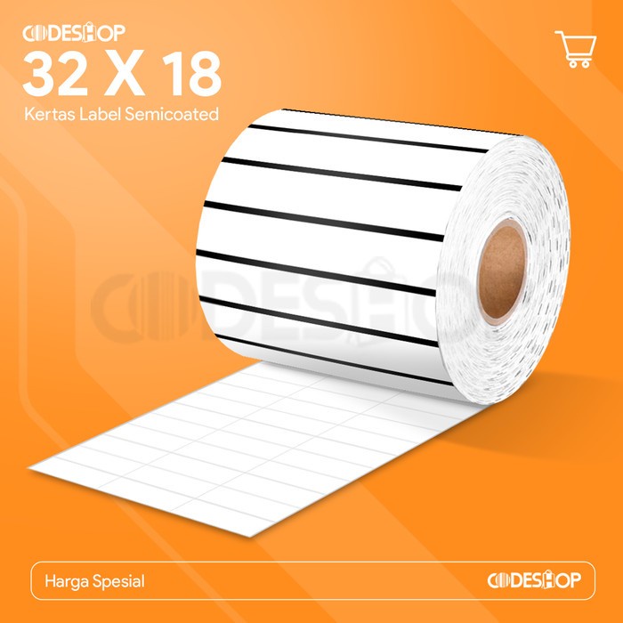 Jual LABEL BARCODE UKURAN 32 X 18 KK FULL MARK STICKER BARCODE 32X18 ...