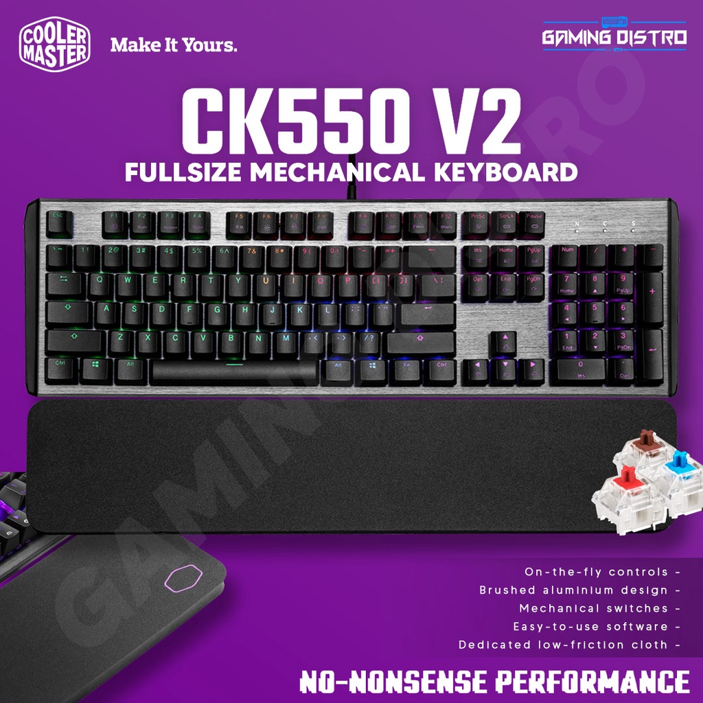 Jual Keyboard Gaming Cooler Master CK550 V2 Fullsize TTC Switch ...