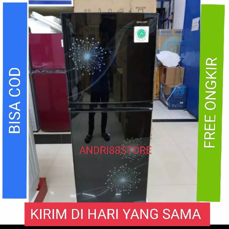 Jual KULKAS SHARP SJ 237 MG / ND atau SJ 236 MG LEMARI ES 2 PINTU ANTI ...