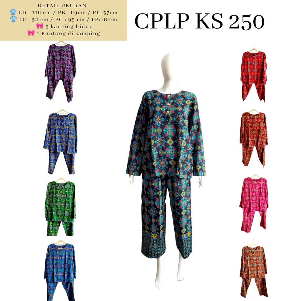 Jual AS Setelan Lengan Panjang Batik Kudamas CPLP LD 114cm - 116cm ...