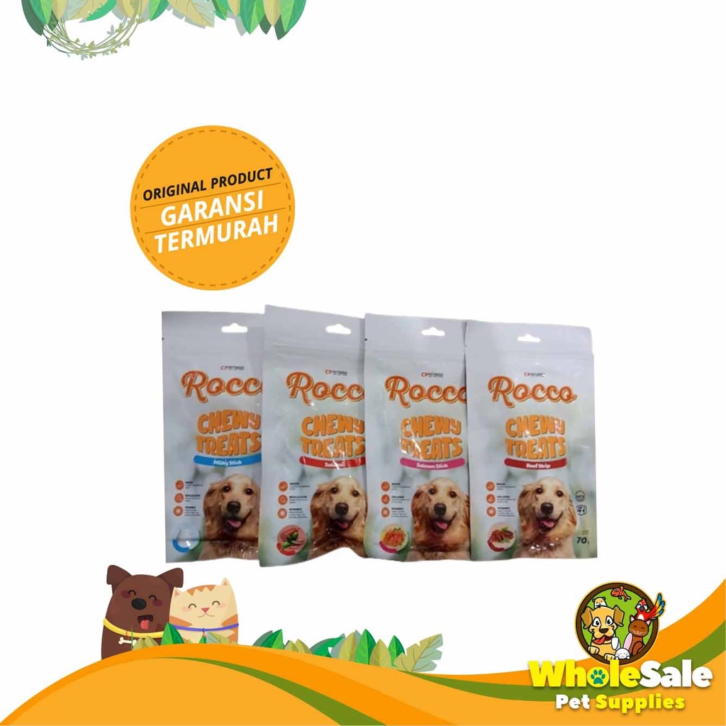 Jual Rocco Chewy Treats 70gr - Snack Anjing Rocco Treats - All Variant ...
