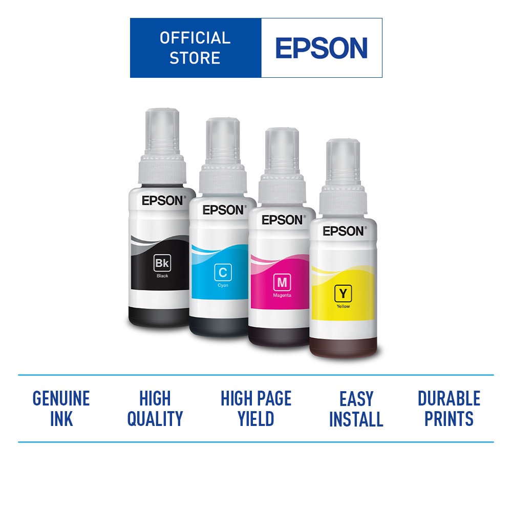 Jual Epson Tinta T664 1 set 664 (Paket 4 Warna) | Shopee Indonesia