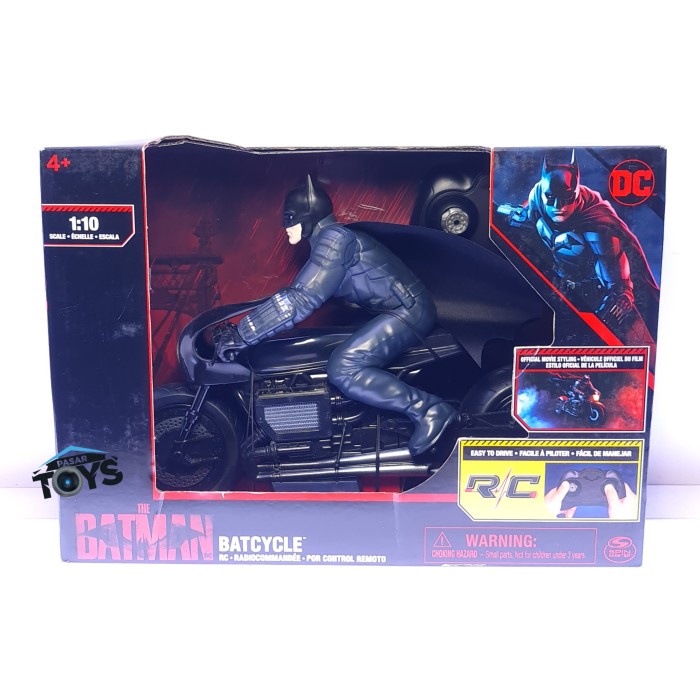 Jual DC Comics The Batman Batcycle RC with Batman Rider Action Figure ...