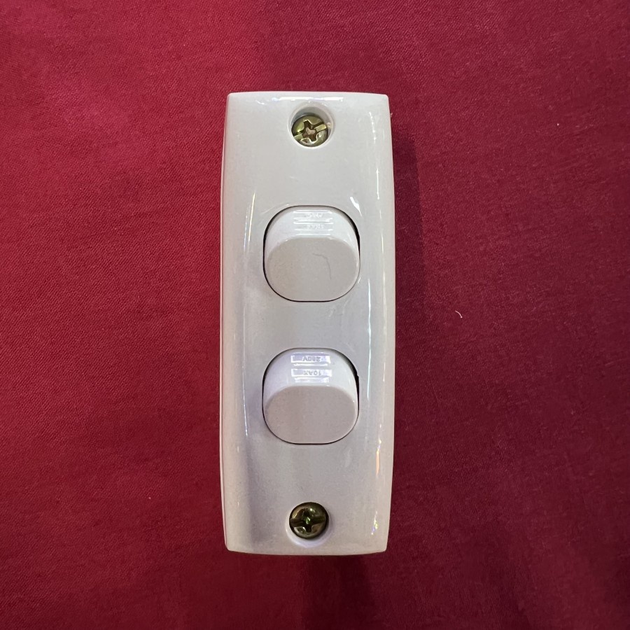 Jual B32A B70/1 Saklar Seri 2 Gang OB/Outbow Architrave Switch Boss ...