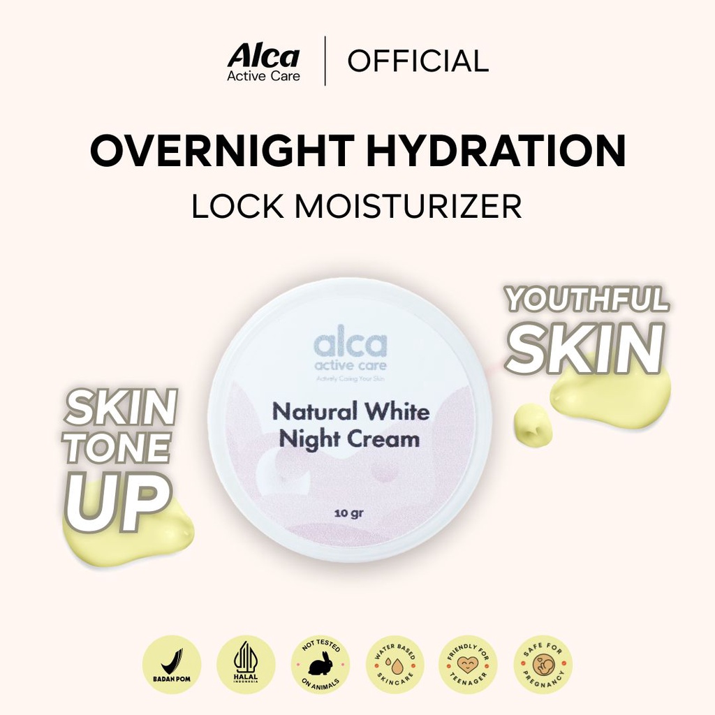 Jual ALCA Cream Malam Brightening - Natural White Night Cream (Untuk ...