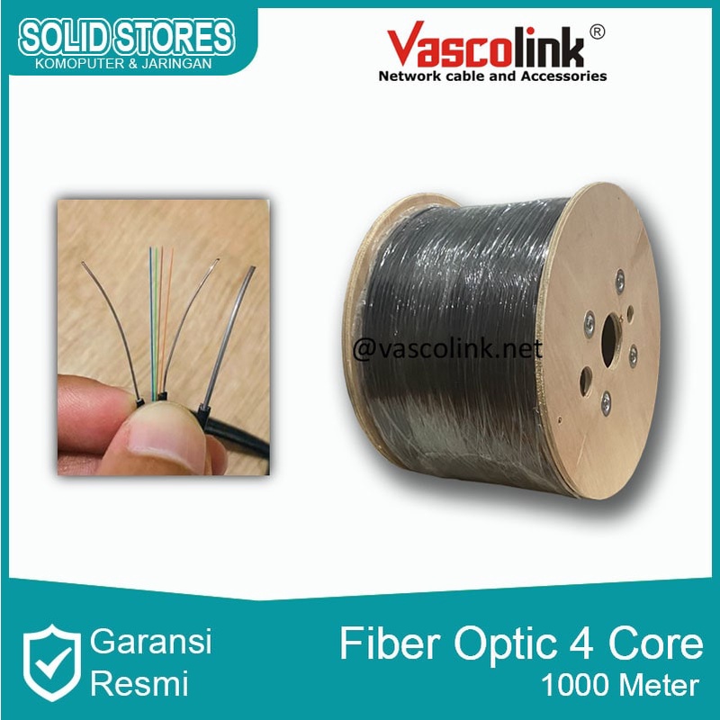 Jual Kabel Fiber Optic Vascolink FTTH - 4 Core 3 Seling Baja | Shopee ...