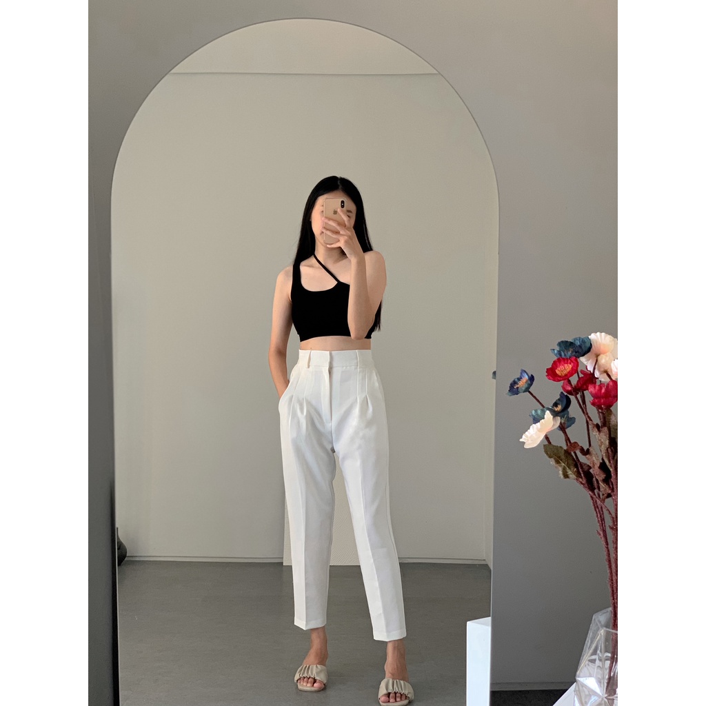 Jual GOOMI | Sora pants - High waist pants | Shopee Indonesia