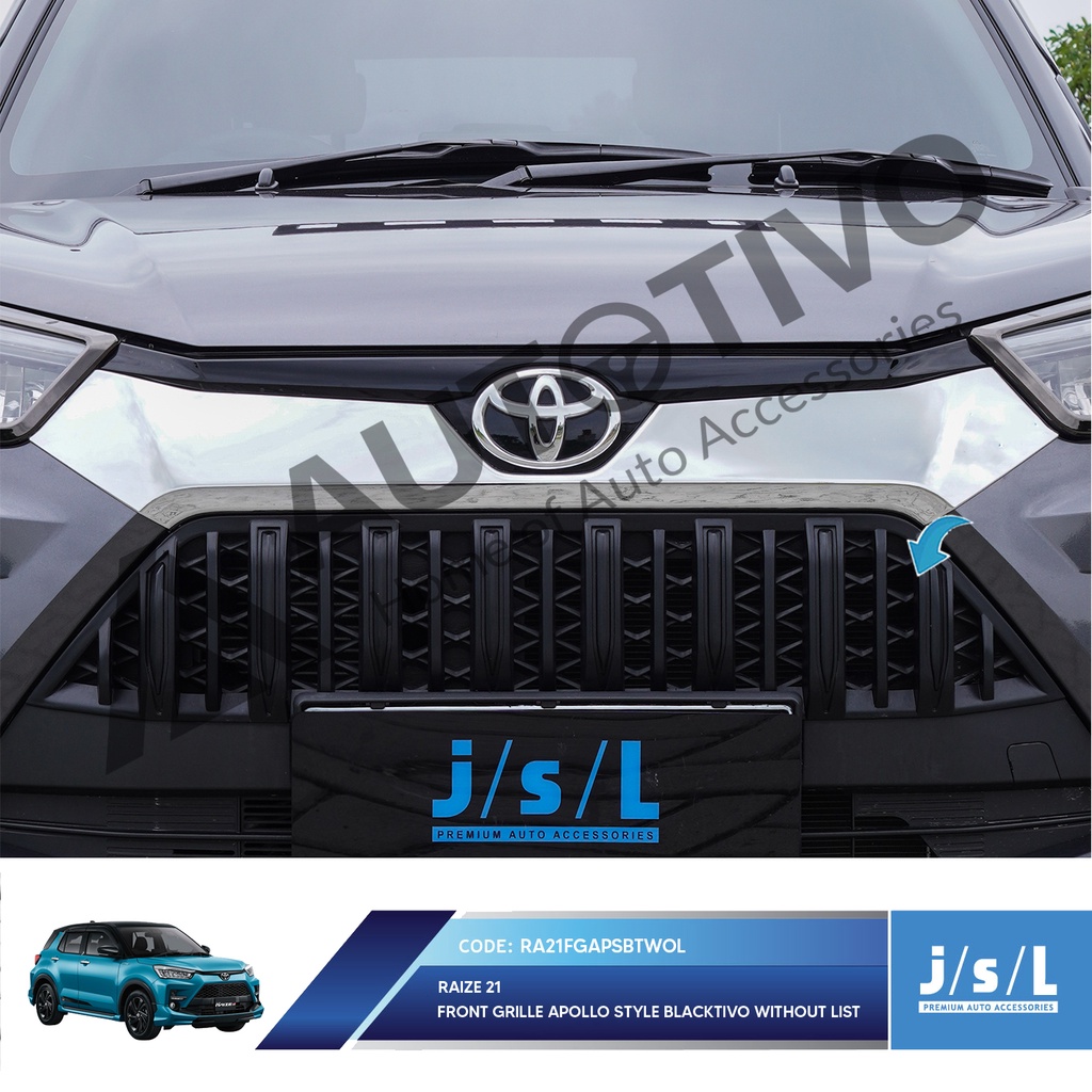 Jual RAIZE 21 Front Grille Apollo Style Blacktivo Phantom Black ...