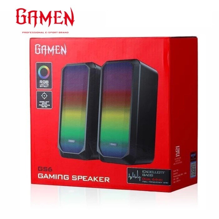 Jual Speaker RGB Gamen GS 6 | Shopee Indonesia