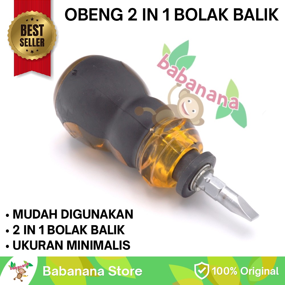Jual obeng cebol plus minus bolak balik kombinasi lock system ...