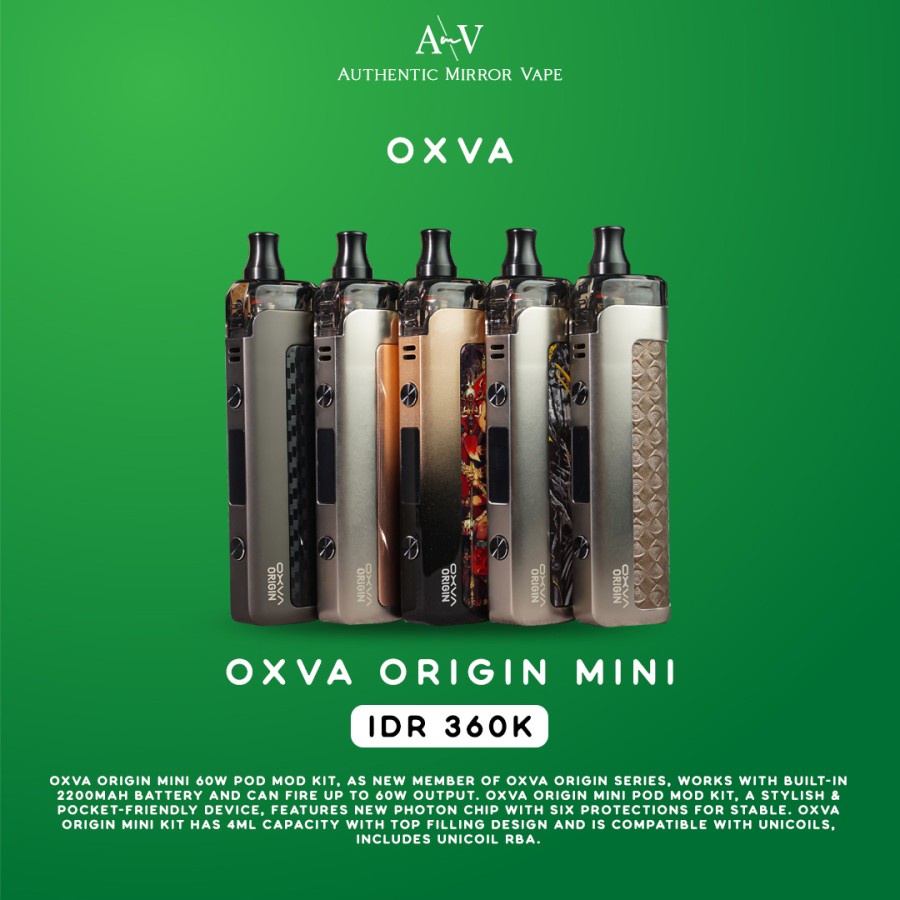 Jual OXVA Origin Mini 60W 2200mAh Pod Mod Kit by OXVA 100% Authentic ...