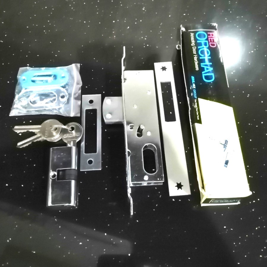 Jual Kunci Pintu Aluminium Swing Red Orchad Aluminium Door Lock AL OCD ...