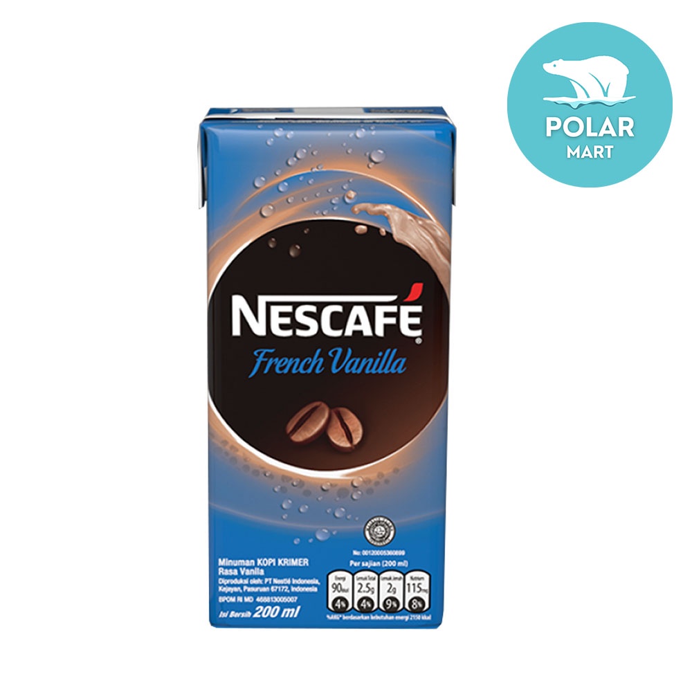 Jual Nescafe UHT Kotak Variasi Rasa Coffee Cream & French Vanilla 200 ...